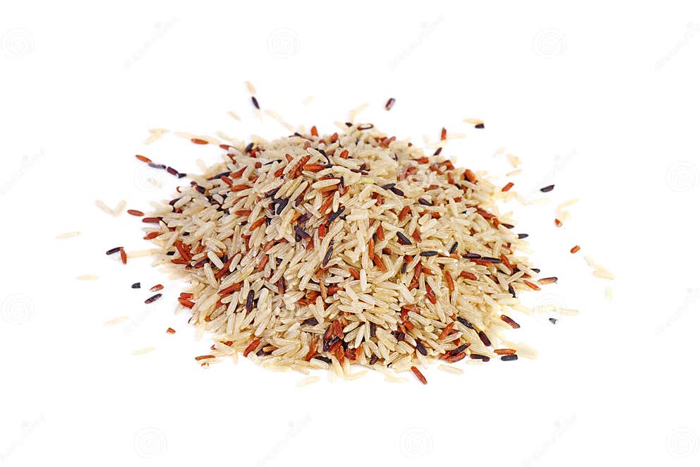 Rice Grains of Different Breeds Stock Image - Image of heap, isolated ...