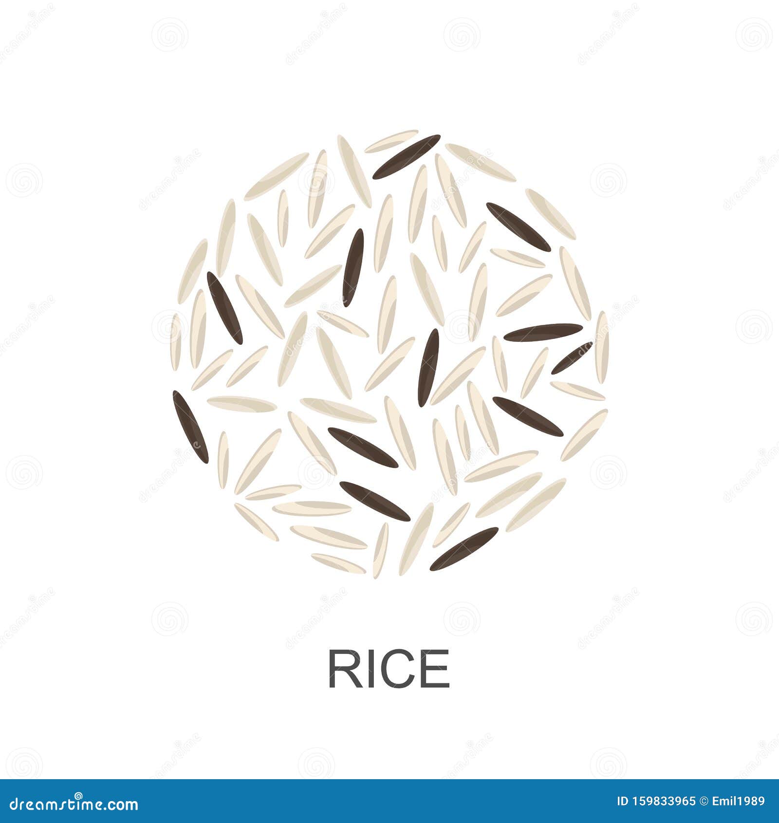 Rice Grains Icon Stock Illustrations – 448 Rice Grains Icon Stock ...