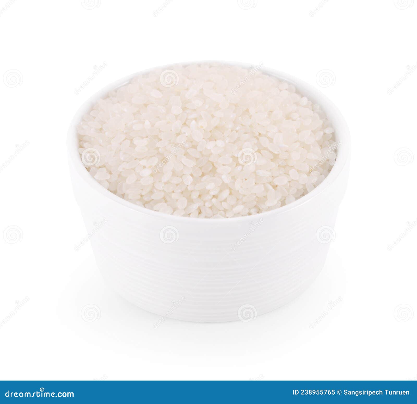 Rice Grains Isolated on White Background Stock Image - Image of asian ...
