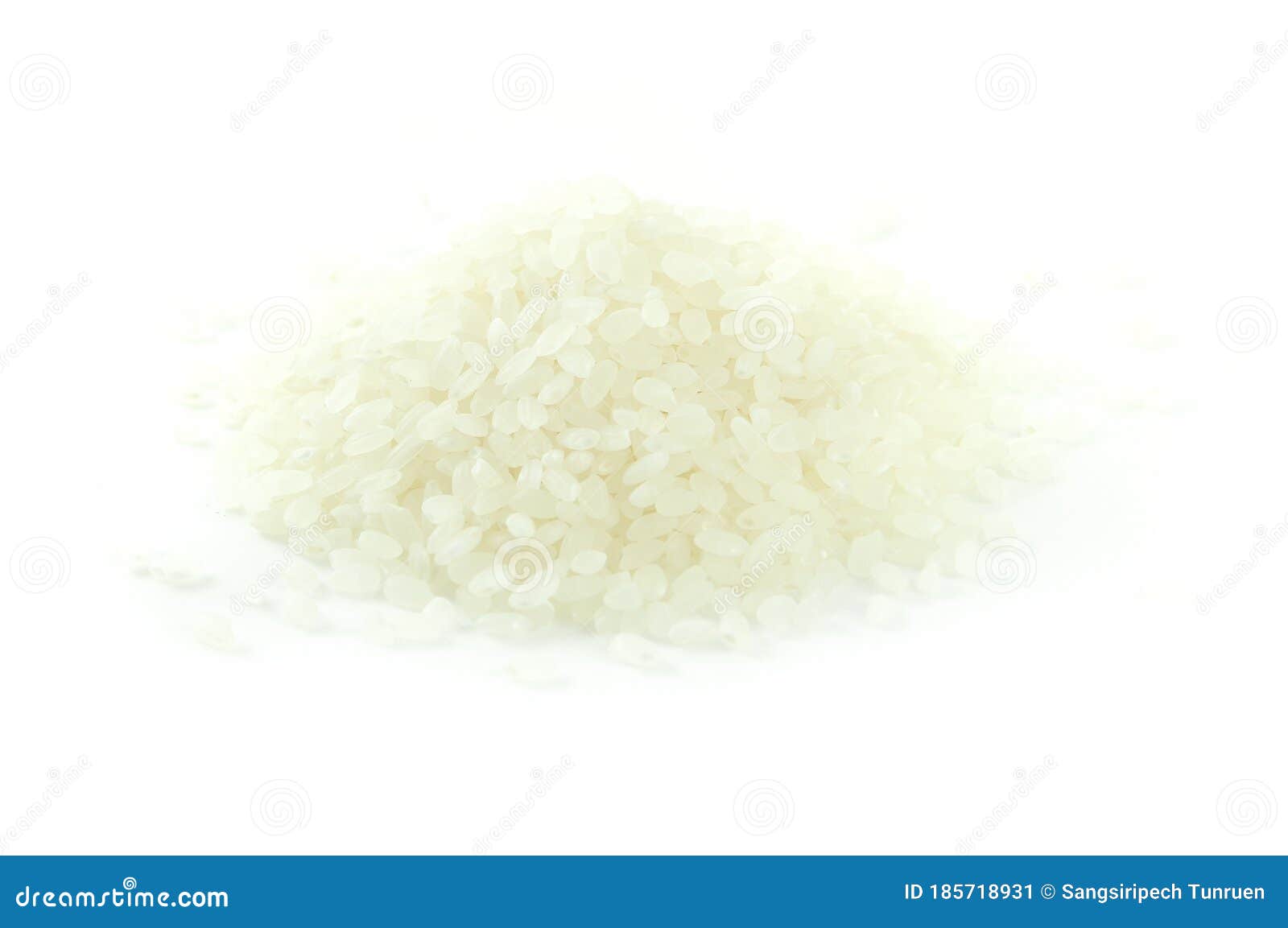 Rice Grains Isolated on White Background Stock Image - Image of healthy ...