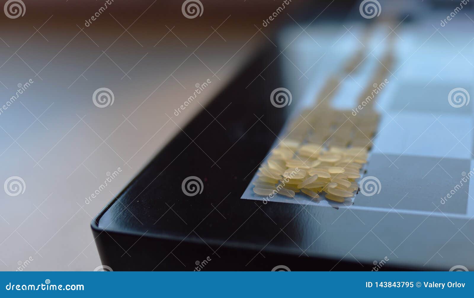 A Geometric Progression of Rice on a Chess Board Stock Image - Image of ...