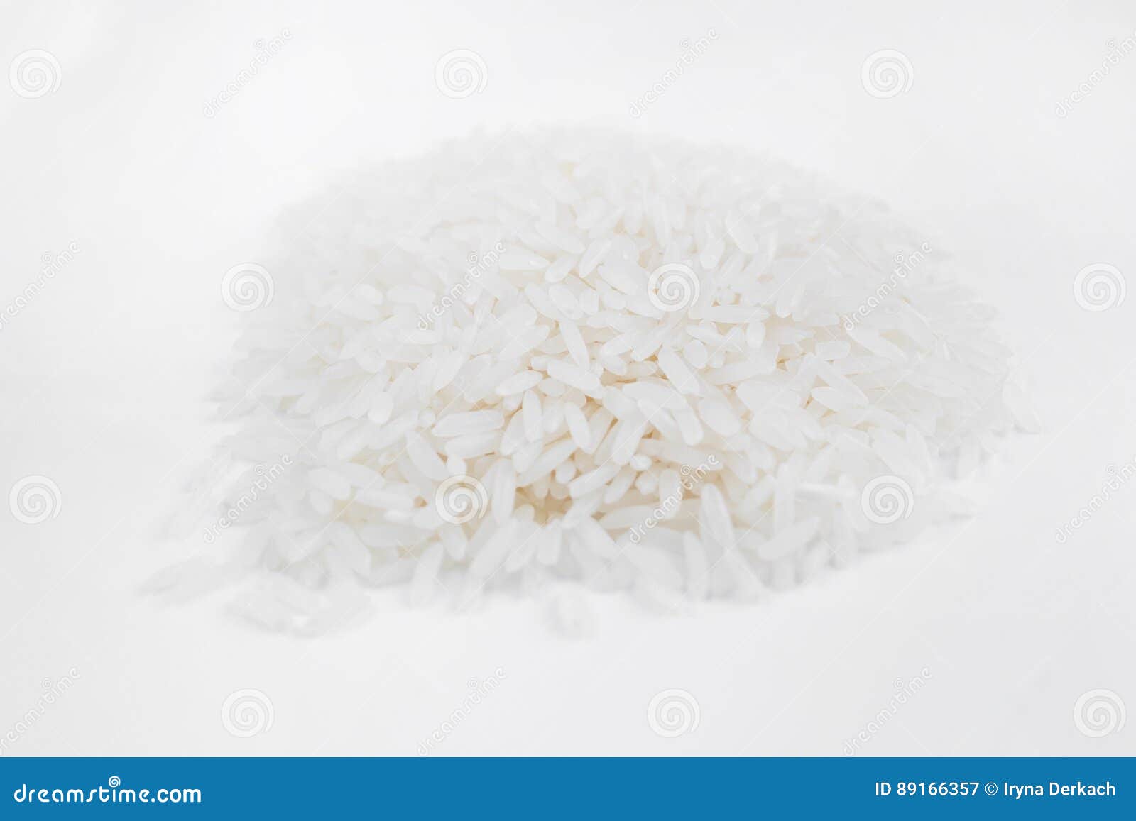 Rice Grains on a White Background Stock Image - Image of closeup, white ...