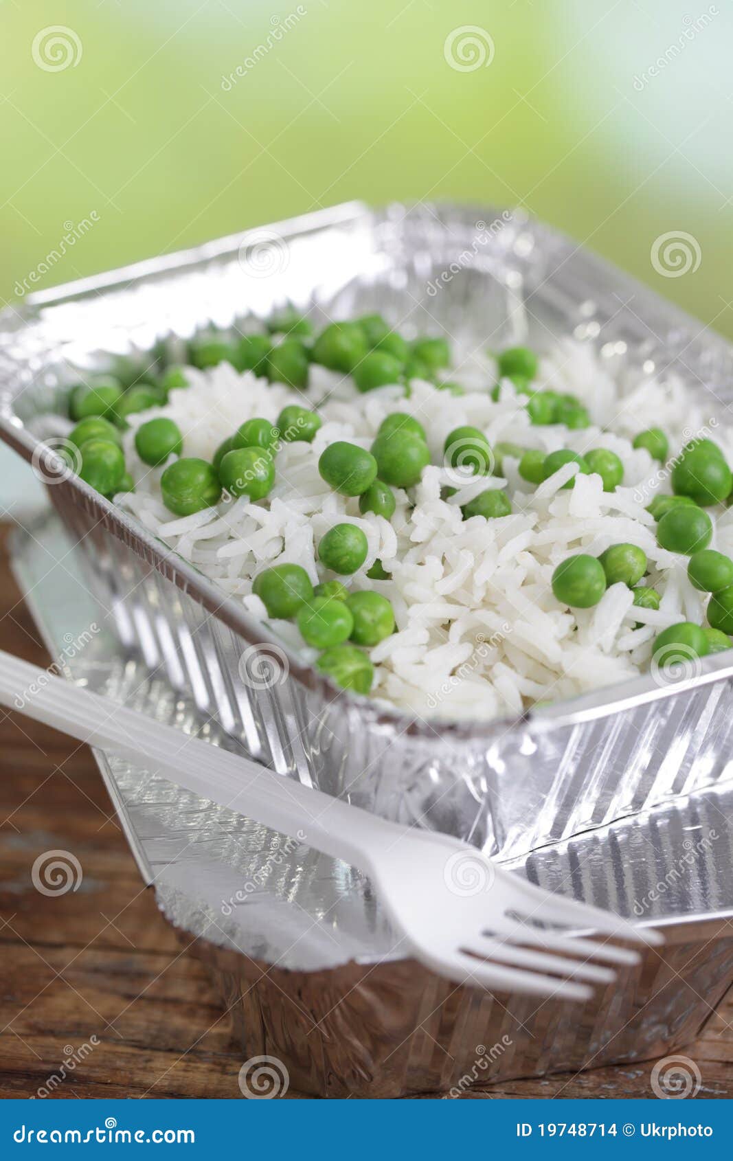 Rice with green peas stock photo. Image of white, rice - 19748714
