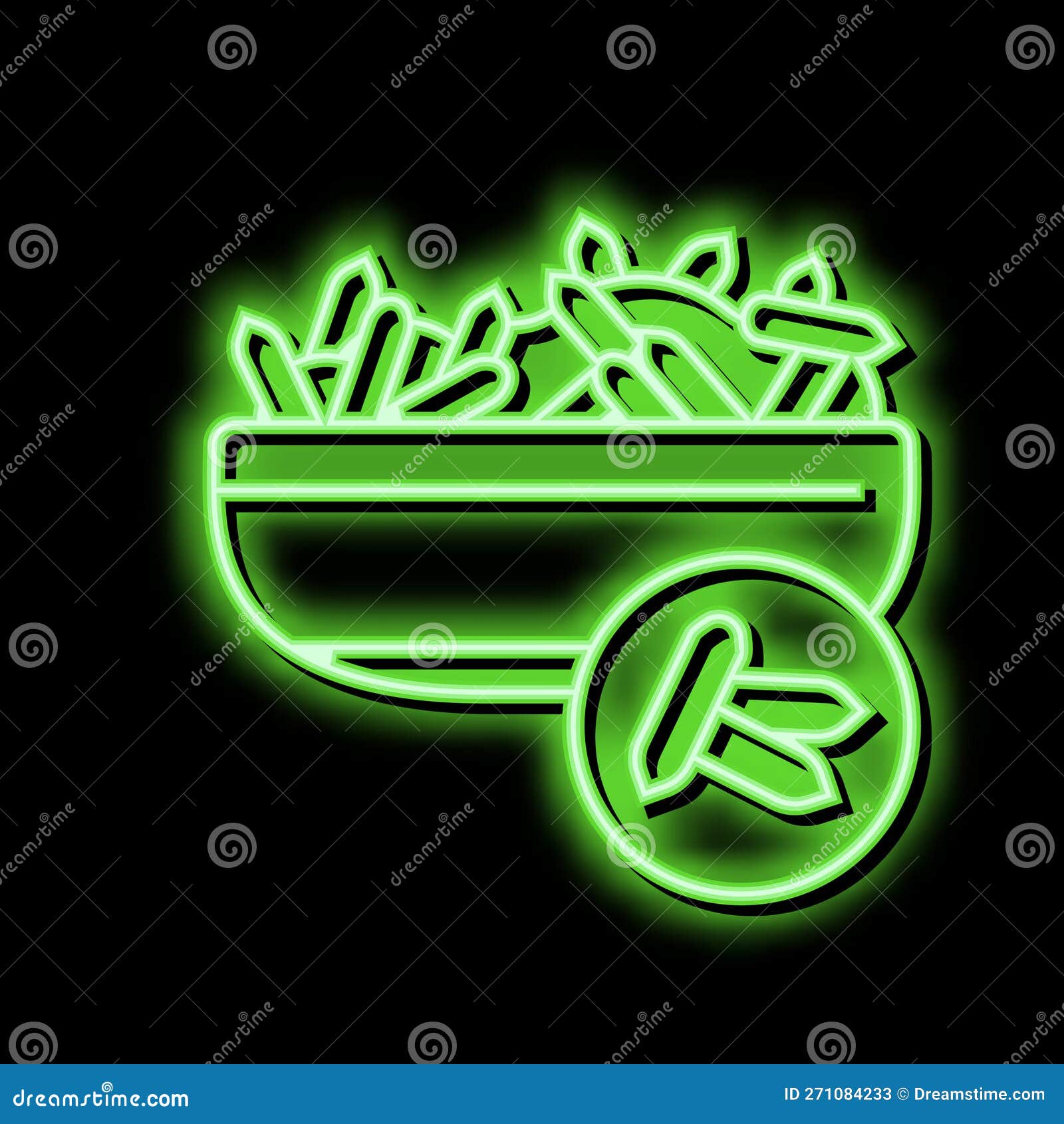 Rice Groat Neon Glow Icon Illustration Stock Vector - Illustration of ...