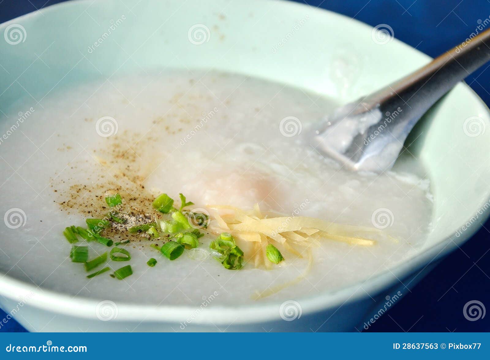 Rice gruel close up stock image. Image of herbal, breakfast - 28637563