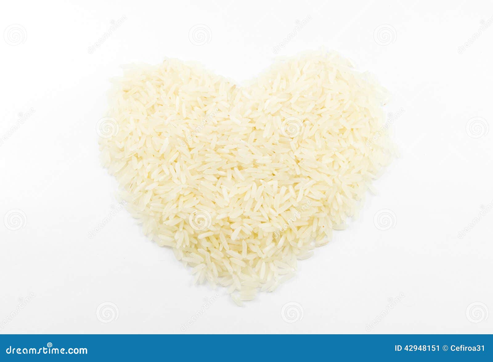 Rice heap heart shape stock image. Image of pure, healthy - 42948151