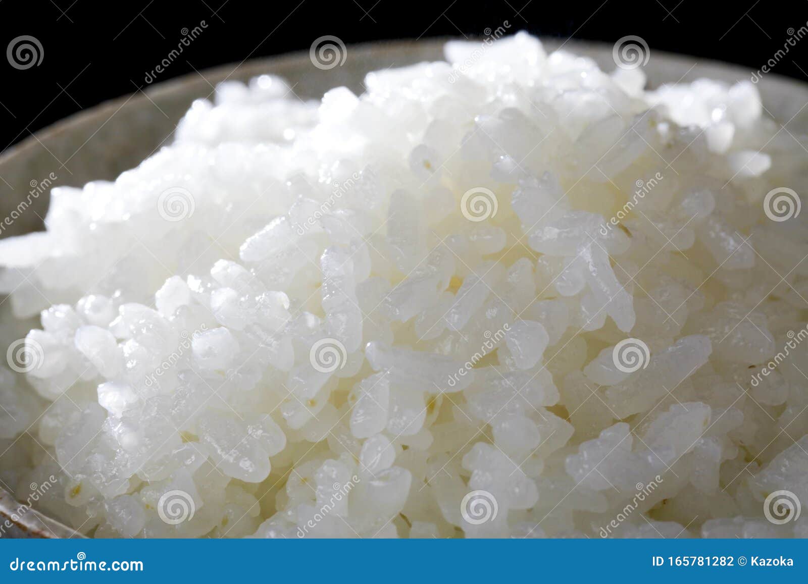 Rice hot freshly cooked stock photo. Image of brown - 165781282