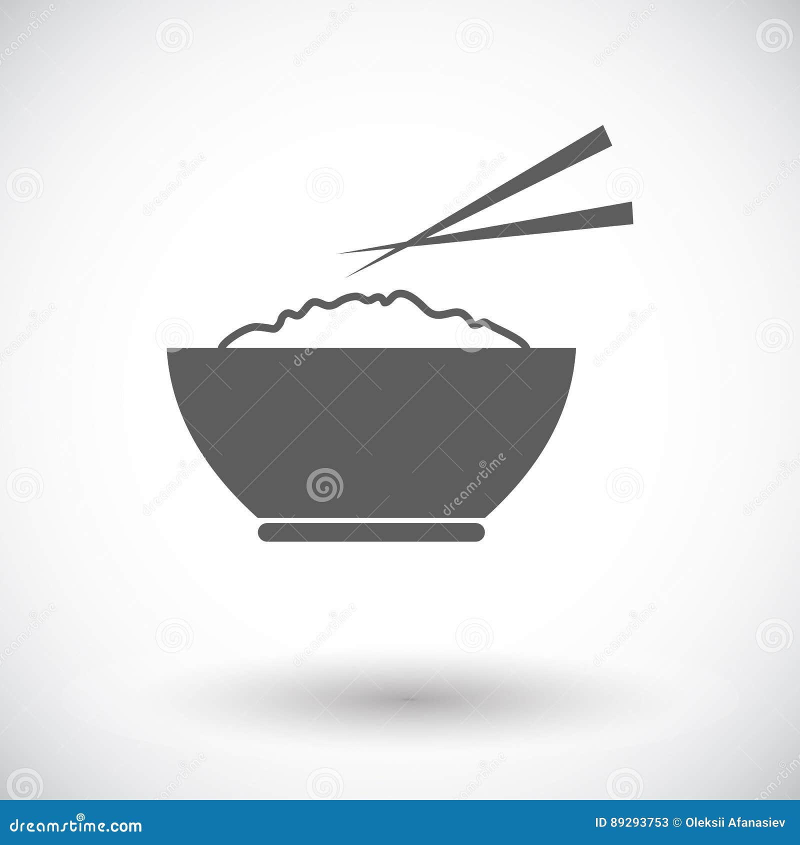 Rice icon stock vector. Illustration of diet, rice, vegetarian - 89293753