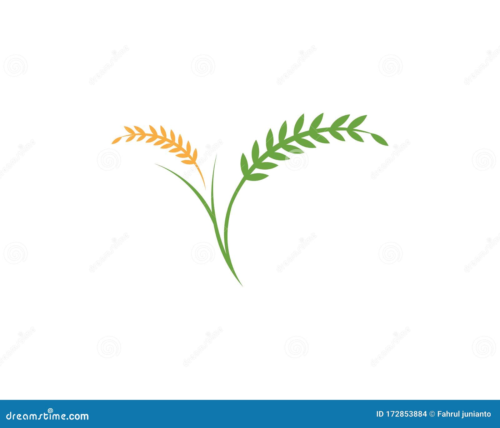 Rice Industry Logo And Symbols Cartoon Vector | CartoonDealer.com #11049521