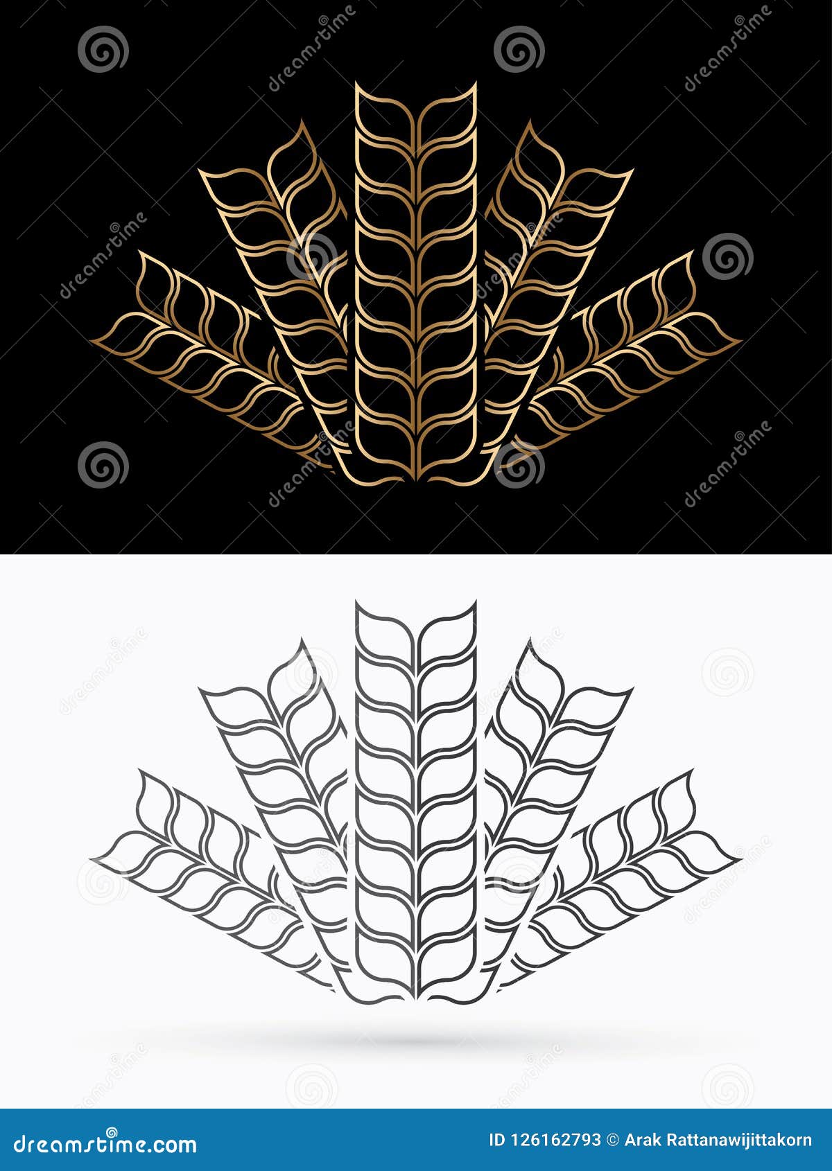 Rice Illustration Graphic Vector . Stock Vector - Illustration of ...