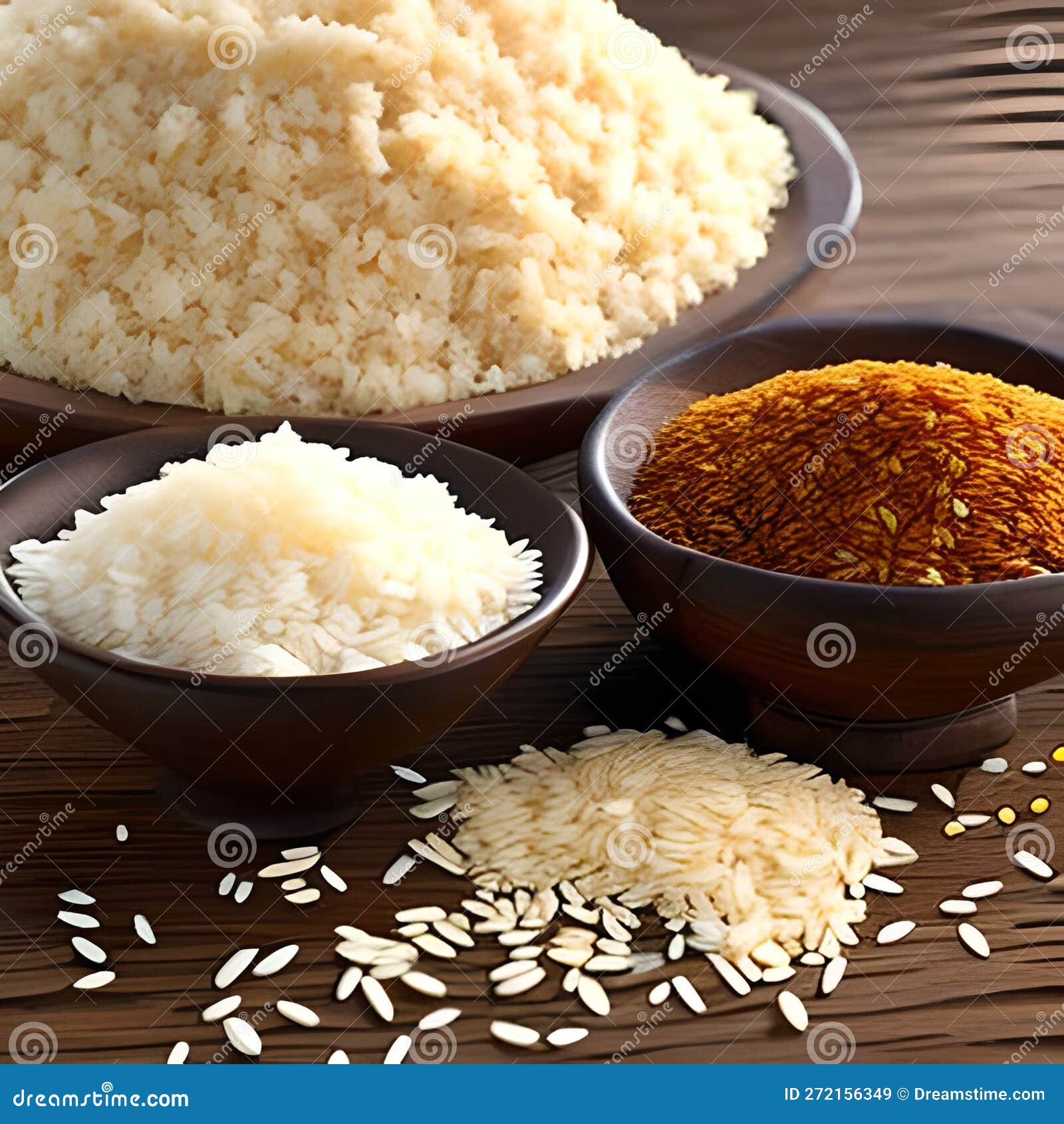 Rice illustration stock illustration. Illustration of snack - 272156349