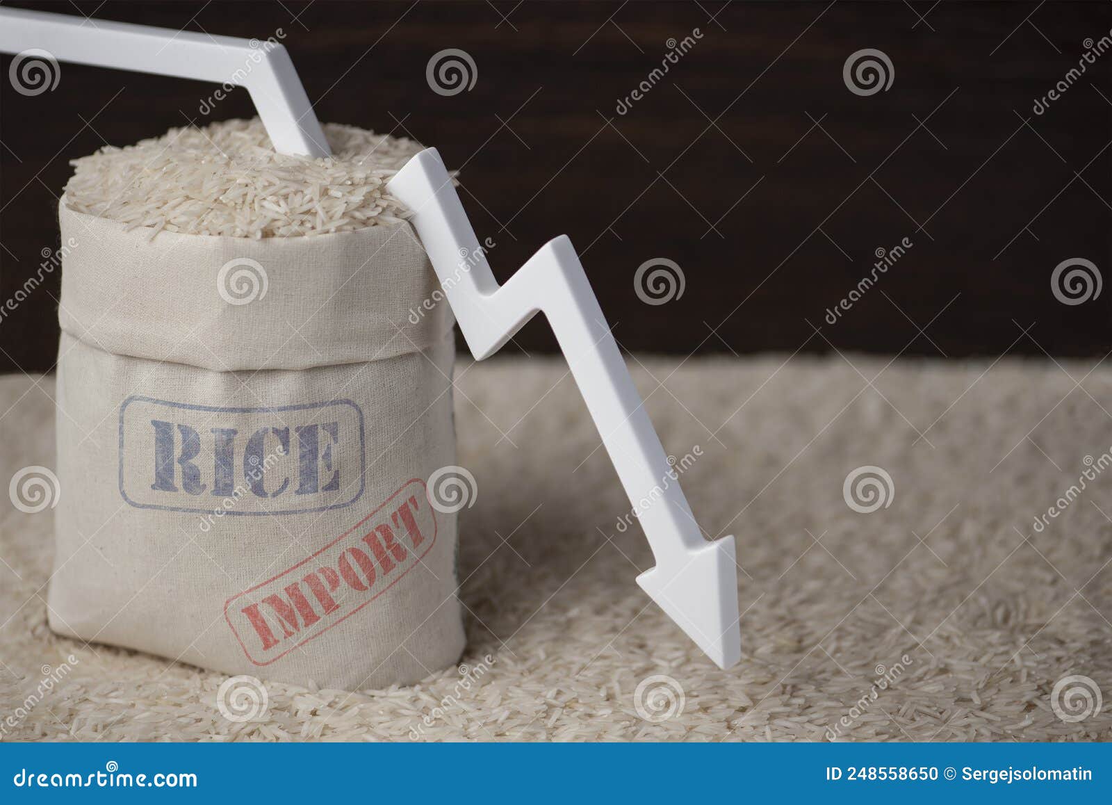 Rice Import. Decrease in Imports of Rice and Grain Crops. World Food ...
