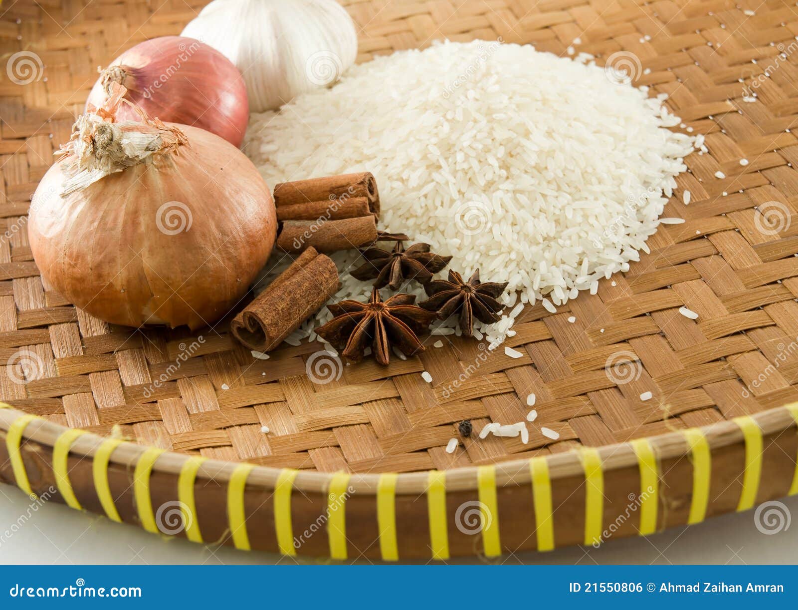 Rice and ingredients stock photo. Image of ingredient - 21550806