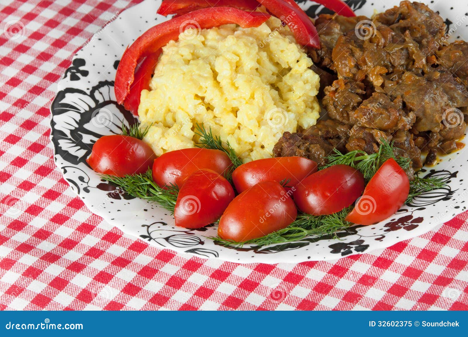 Rice and Lamb Stew with Vegetables Stock Image - Image of homemade ...