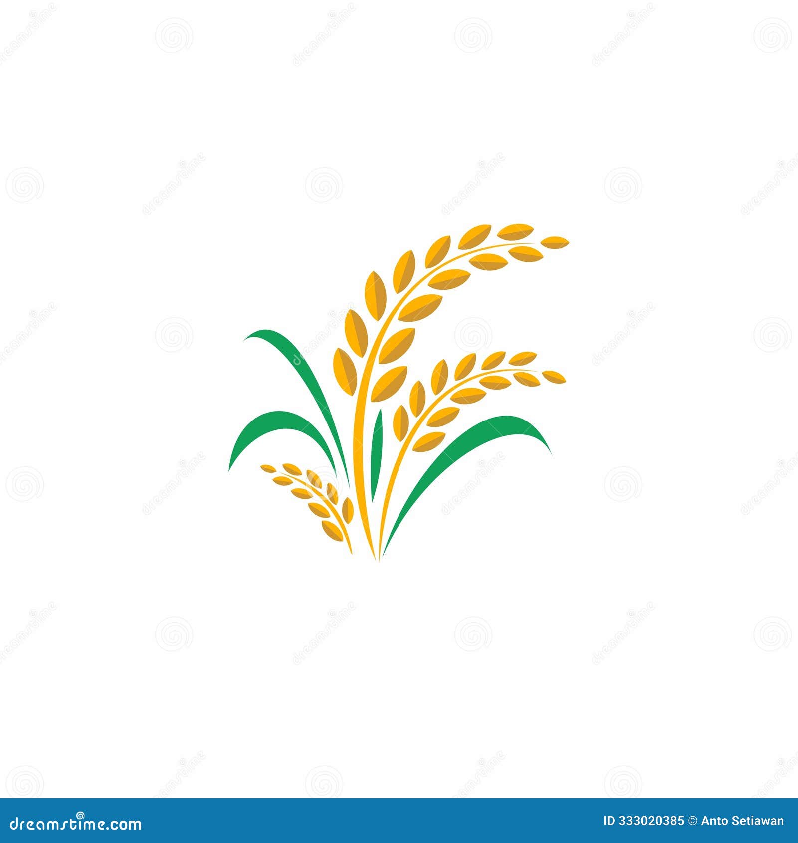 Rice Logo Vector Template stock vector. Illustration of logo - 333020385