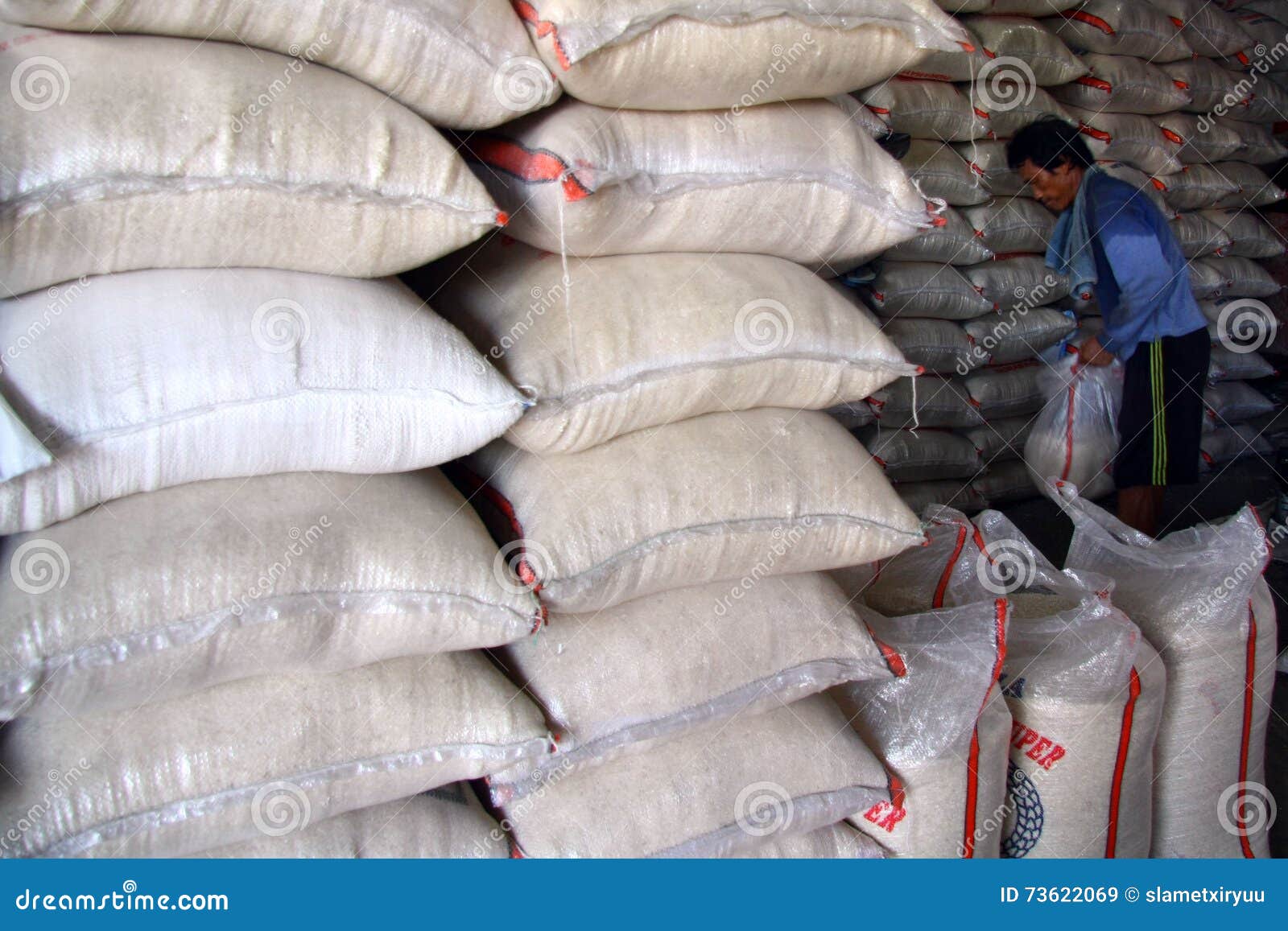 RICE MARKET editorial stock image. Image of market, security - 73622069