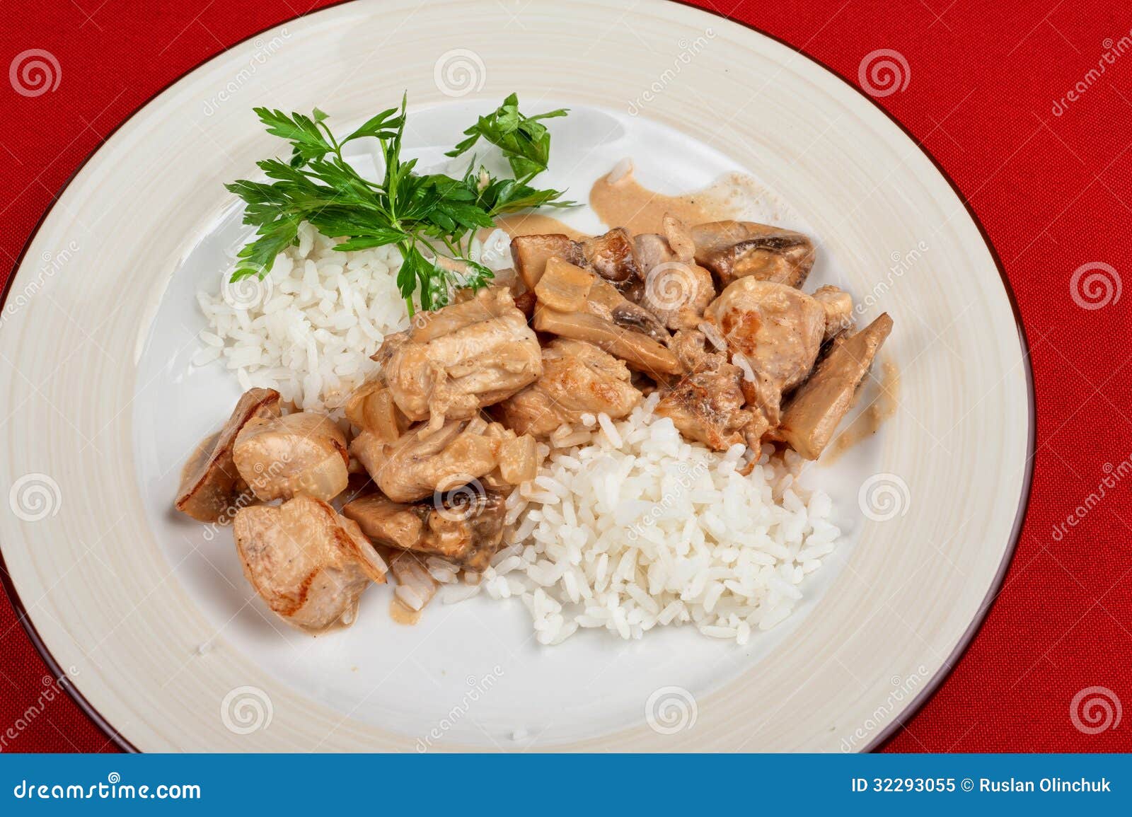 Rice with meat stock image. Image of bowl, lunch, japan - 32293055