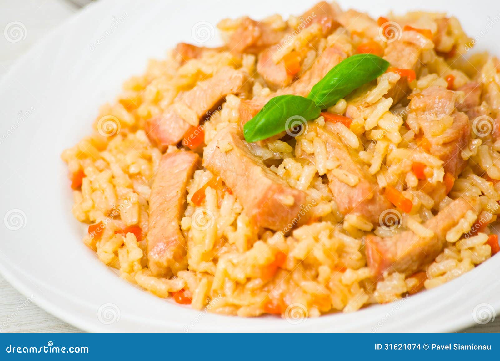 Rice with meat stock photo. Image of culinary, cooked - 31621074