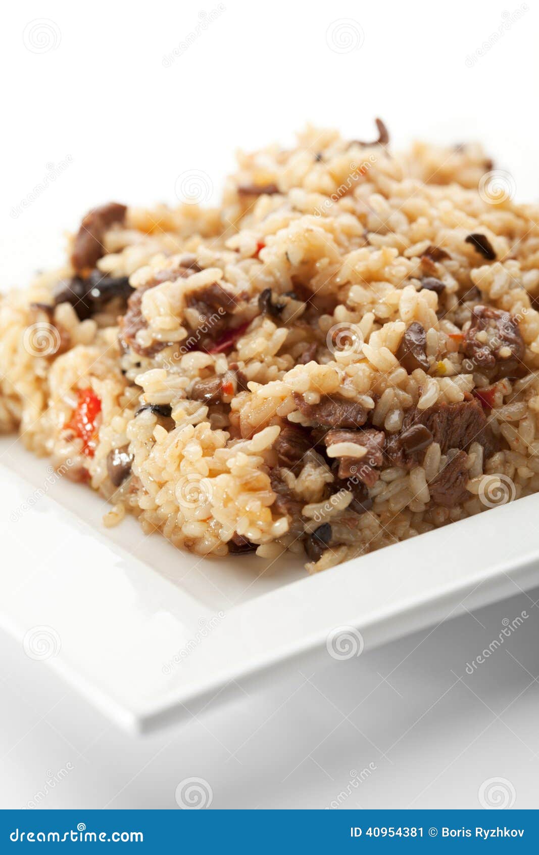 Rice with Meat stock image. Image of dish, culture, meat - 40954381