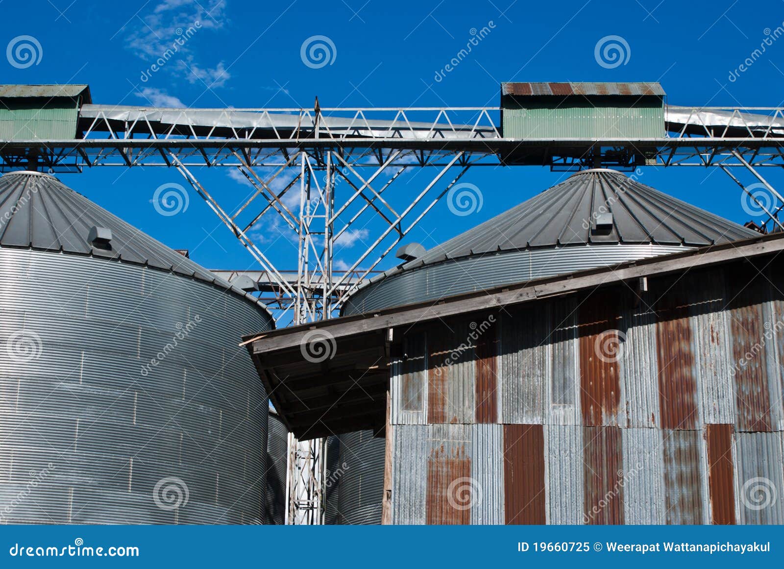 Rice mill factory stock image. Image of galvanized, metal - 19660725