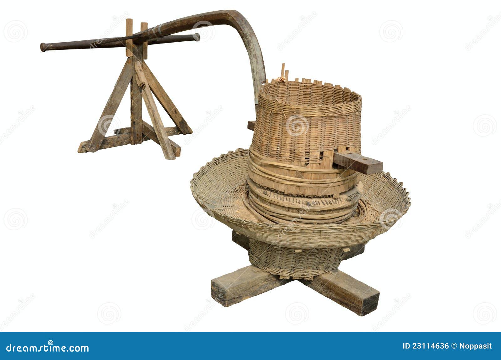 Rice milling tool handmade stock photo. Image of building - 23114636
