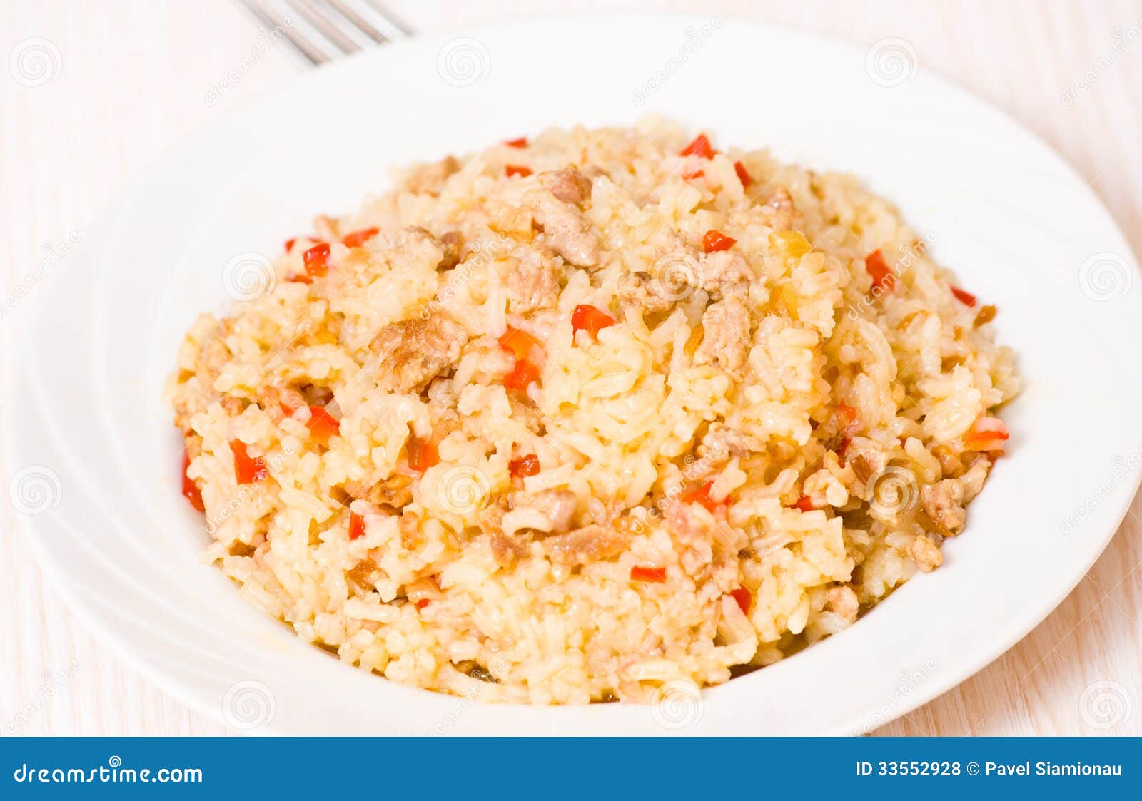 Rice with minced meat stock photo. Image of menu, minced - 33552928