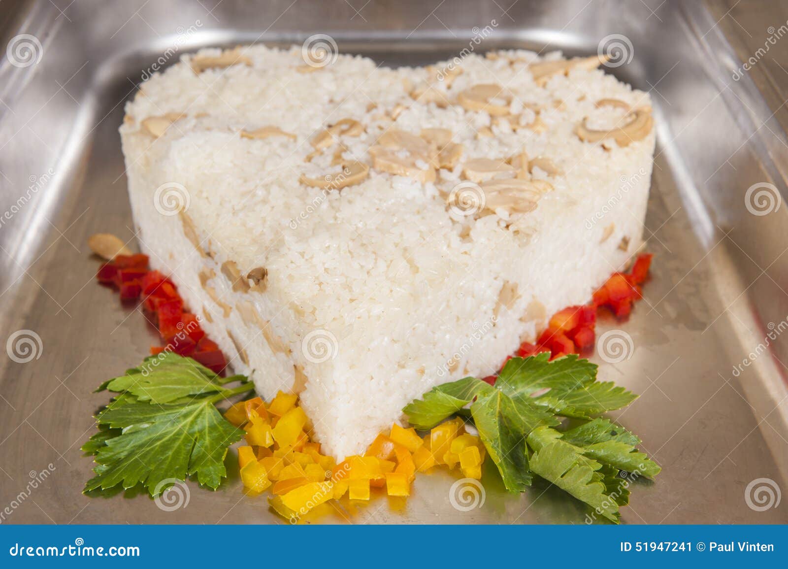 Rice with Mushrooms at a Restaurant Buffet Stock Image - Image of ...