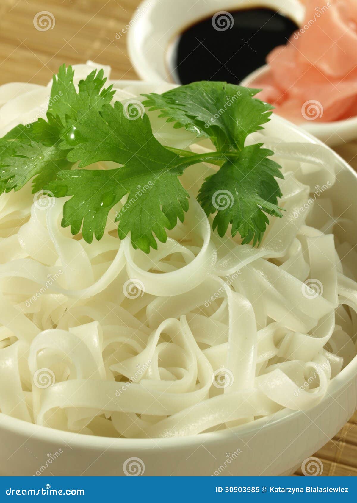 Rice noodle stock image. Image of cooked, pasta, white - 30503585