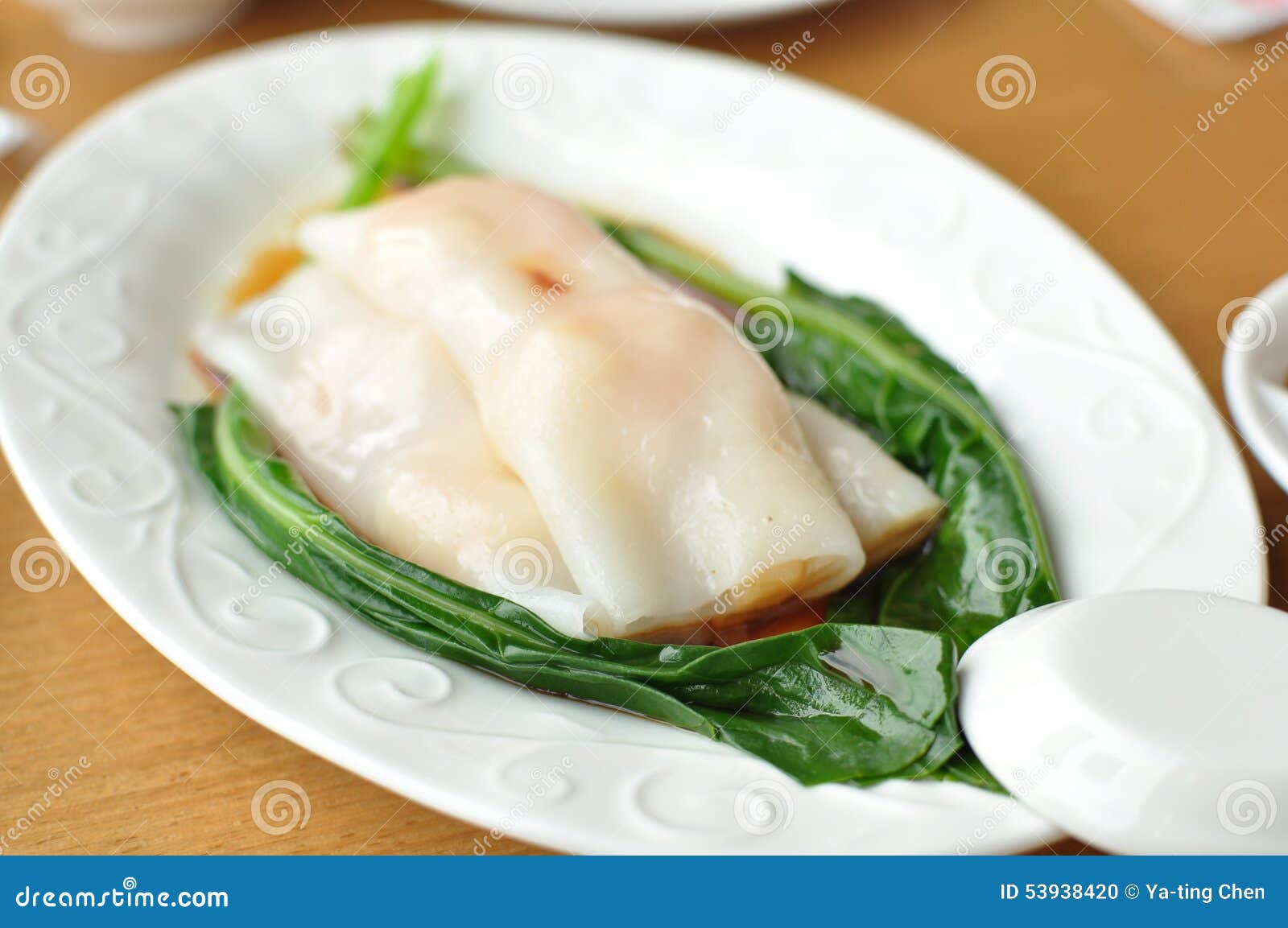 Rice noodle roll stock photo. Image of kitchen, menu - 53938420