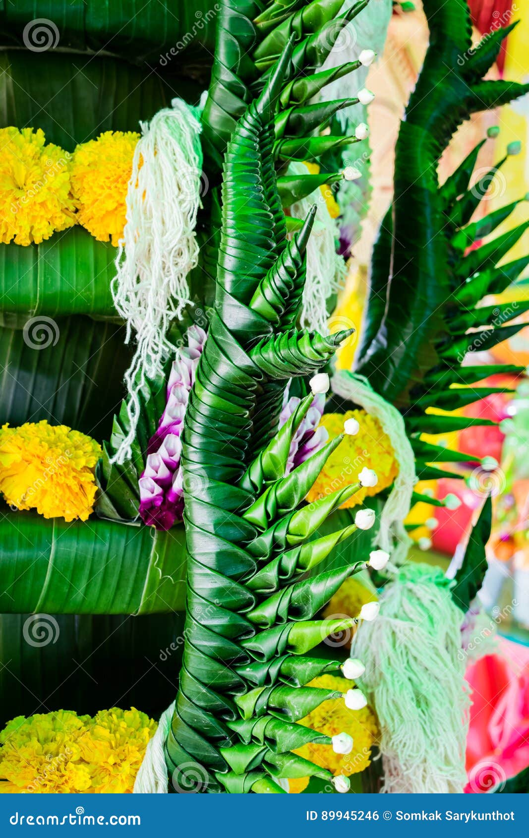 Rice Offering for the Worship in Buddhism Stock Photo - Image of ritual ...