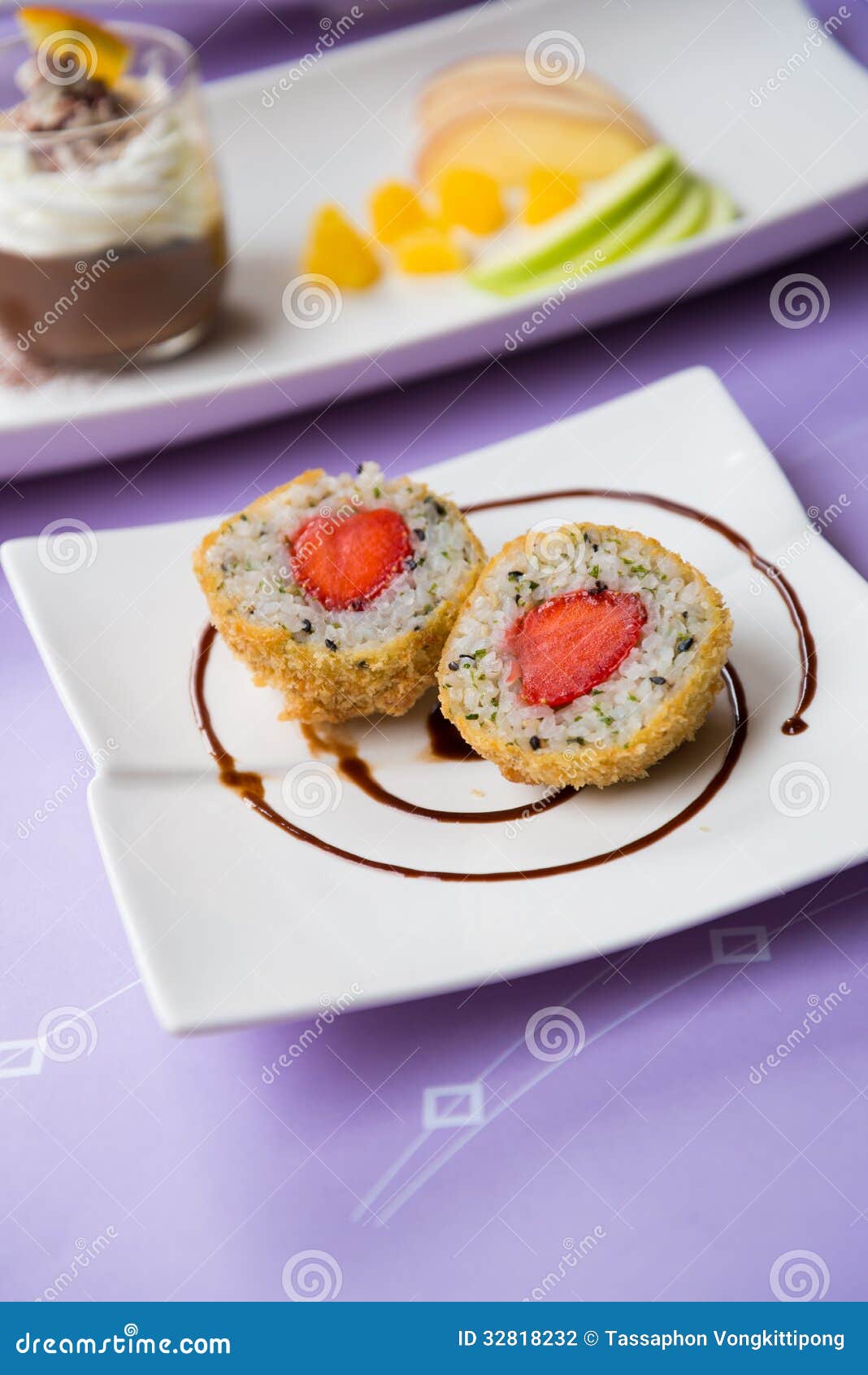 Rice Onigiri Strawberry Stuffed Stock Photo - Image of japan, onigiri ...
