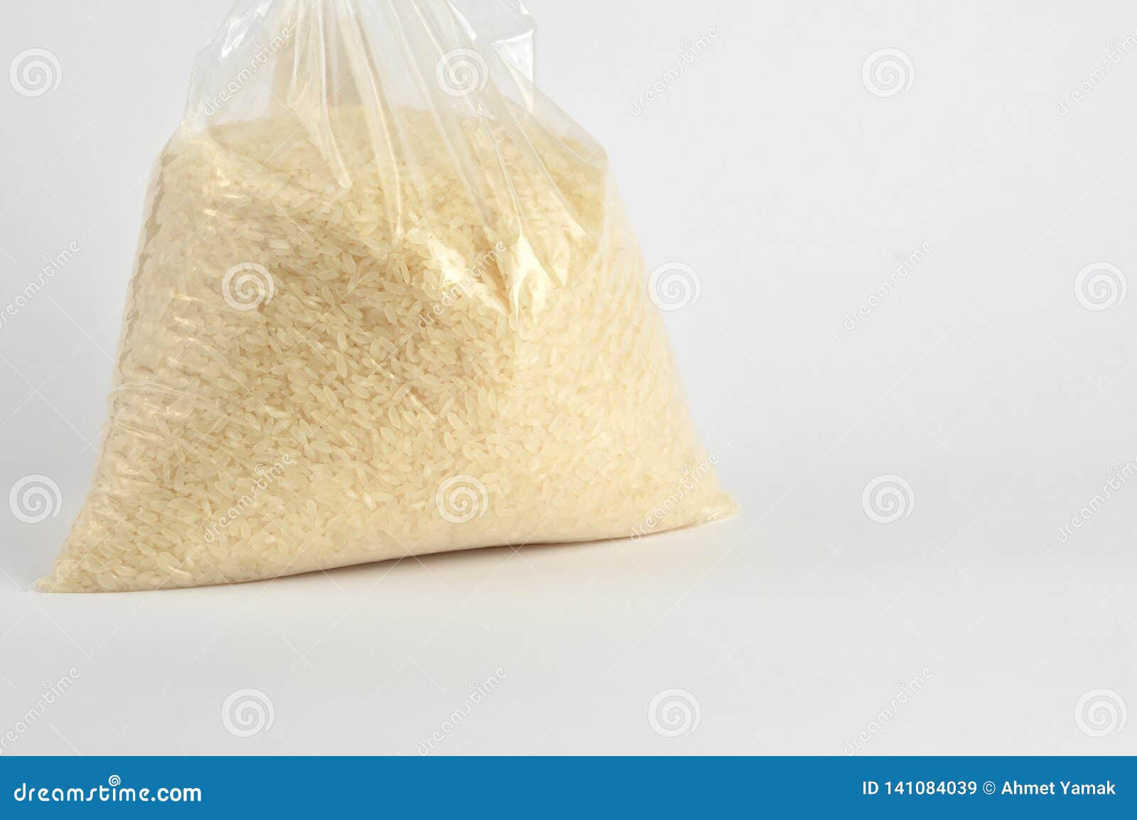 Rice Pack on White Background Stock Image - Image of freshness, healthy ...