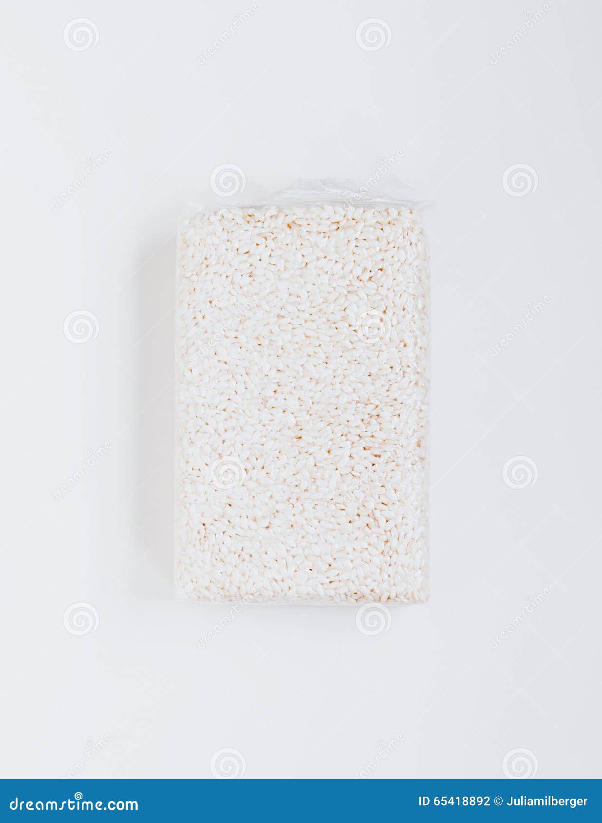 Rice Pack on White Background Stock Photo - Image of white, rice: 65418892