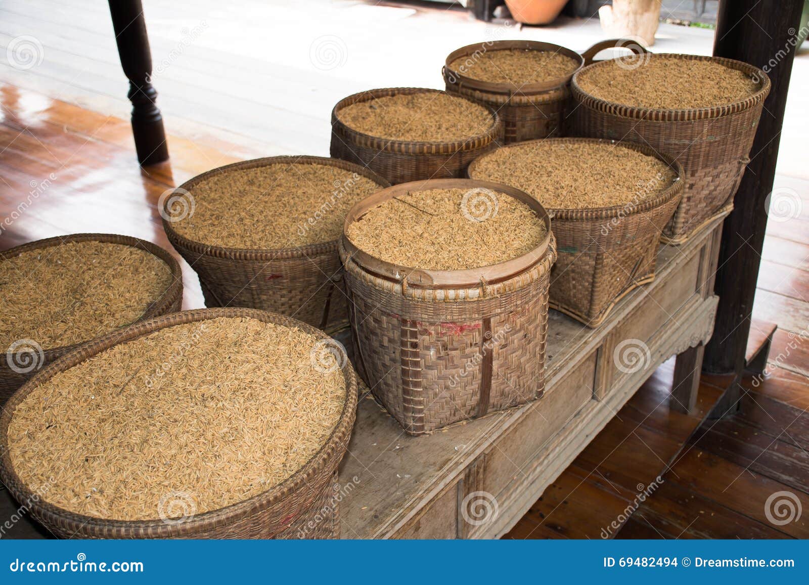 Rice Paddy Seeds Baskets Stock Photos - Free & Royalty-Free Stock ...