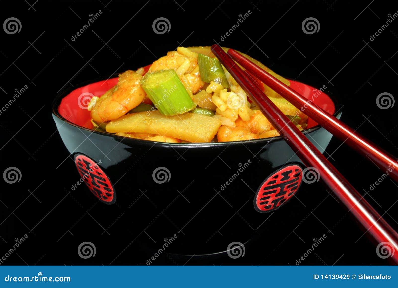 Rice pan stock image. Image of sprouts, asparagus, delicious - 14139429