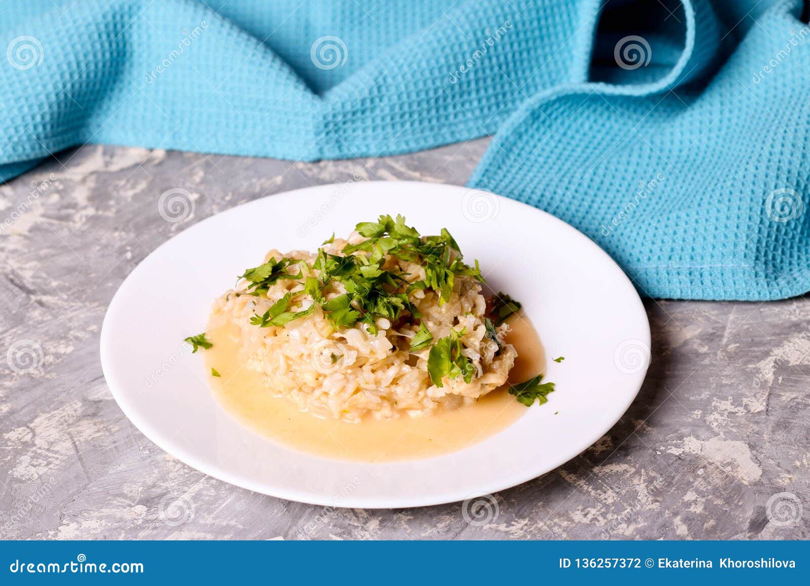 Rice with Parsley stock photo. Image of asparagus, corn - 136257372