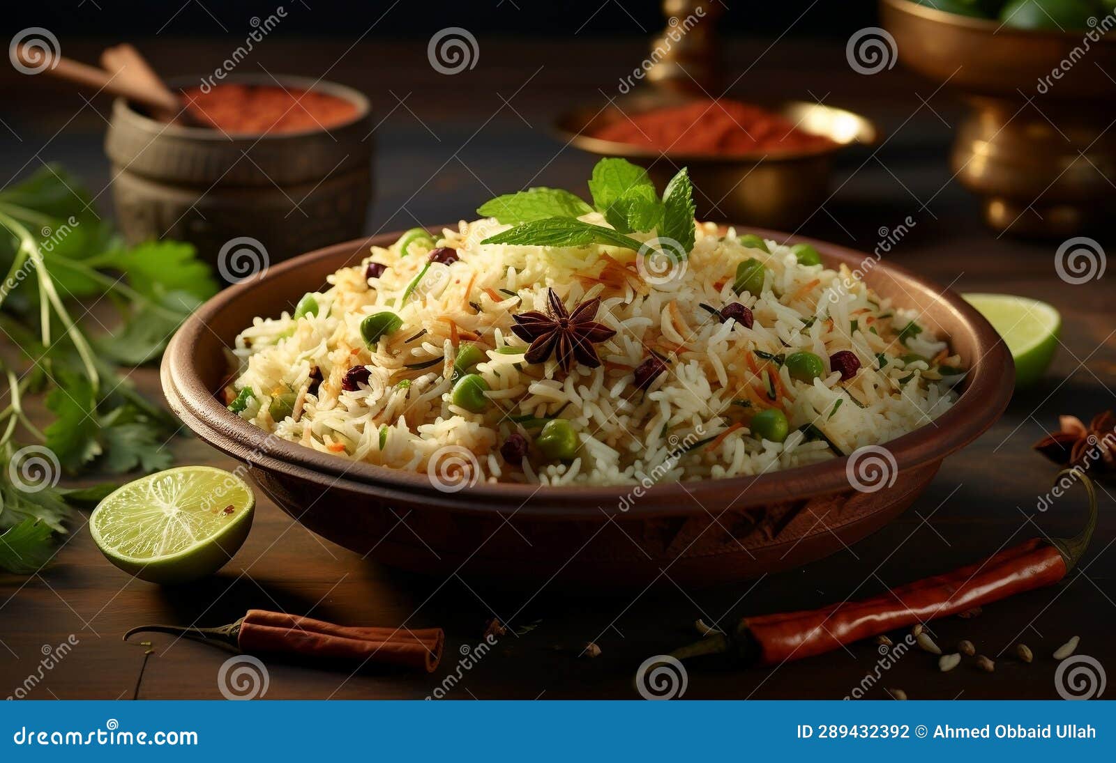 Rice Perfection: Delicious Cooked Rice Bowl. Generative by Ai Stock ...