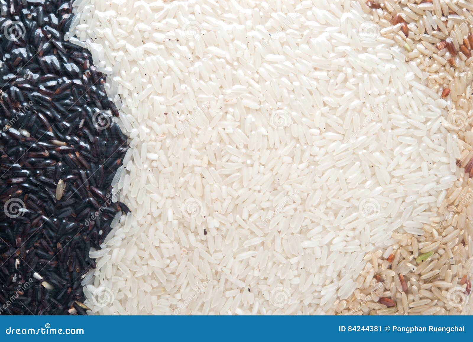 Rice In A Plastic Bag On A White Background, Isolate Stock Photo ...