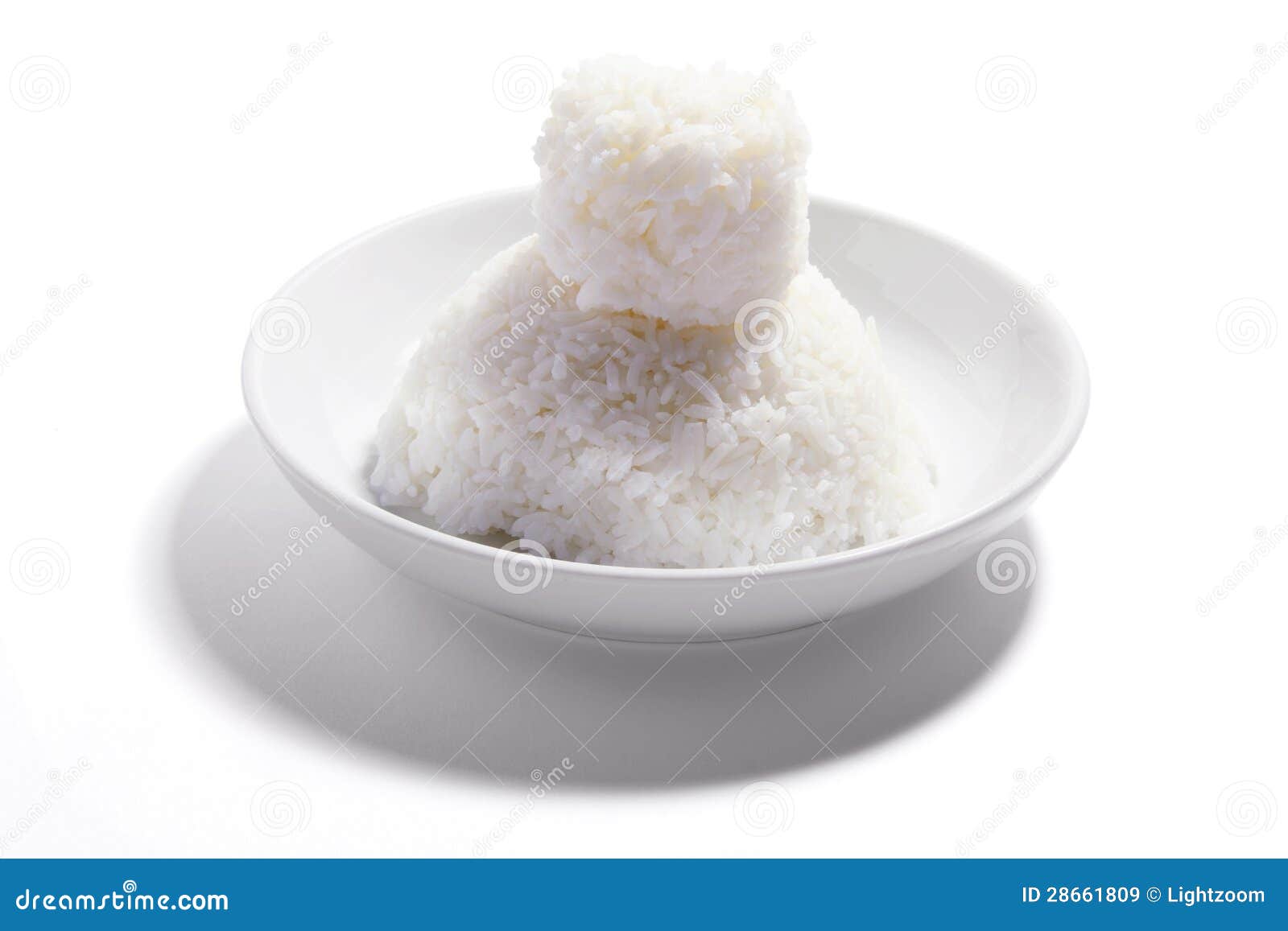 Rice on Plate stock image. Image of staple, healthy, diet - 28661809