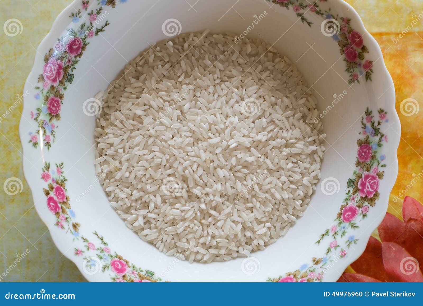 Rice in a plate stock photo. Image of studio, beans, macro - 49976960