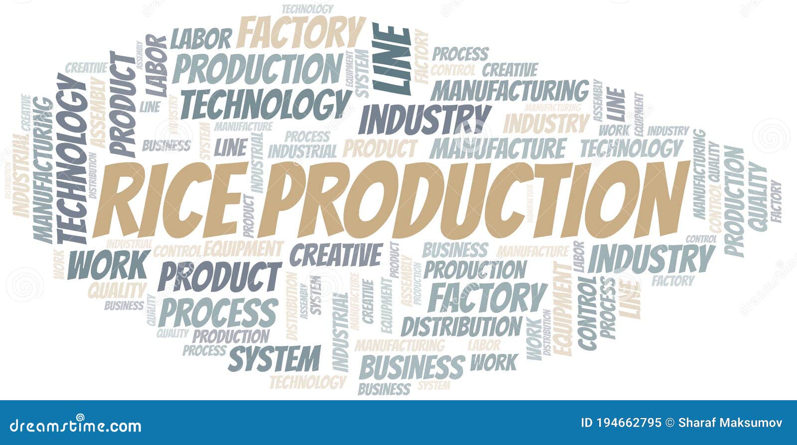 Rice Word Icon On A White Background Stock Image | CartoonDealer.com ...