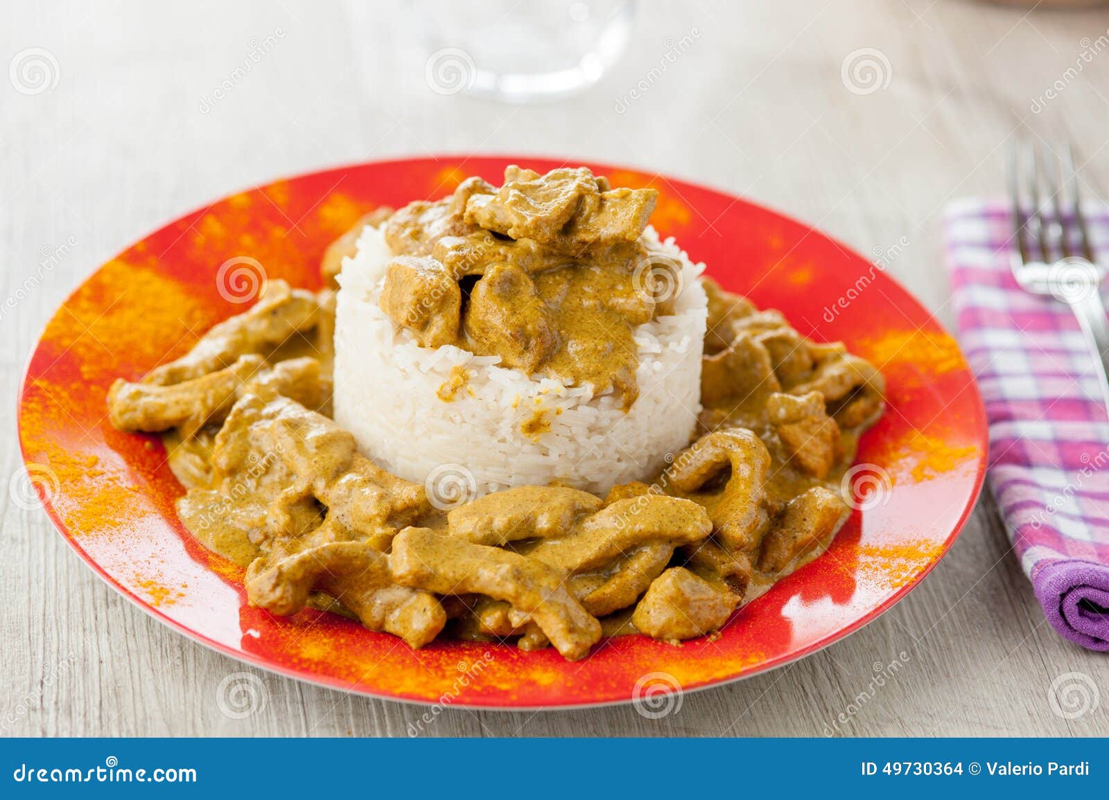 Rice Pudding with Beef Curry Stock Photo - Image of gourmet, delicious ...