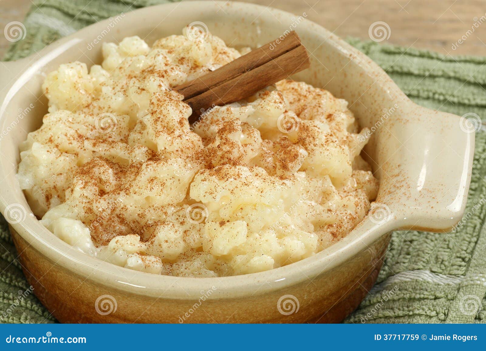 Rice pudding with cinnamon stock image. Image of british - 37717759