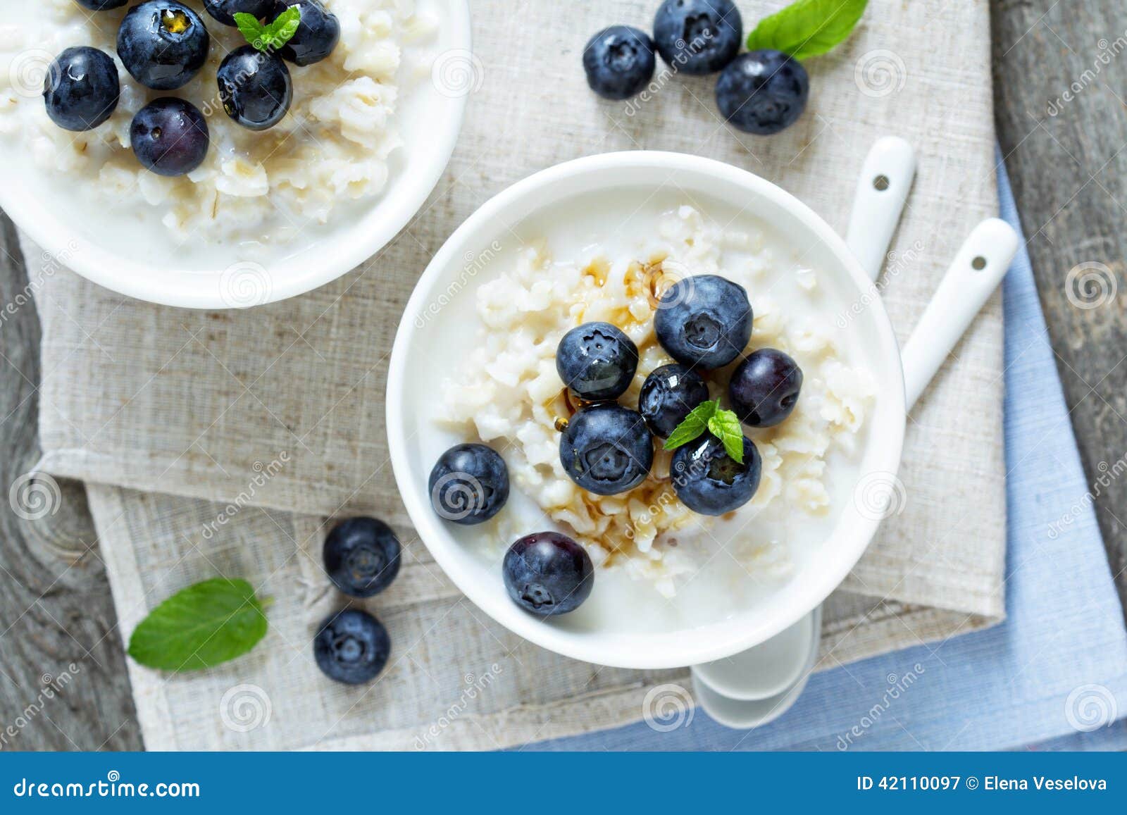 Rice Pudding with Syrup and Berries Stock Image - Image of pudding ...