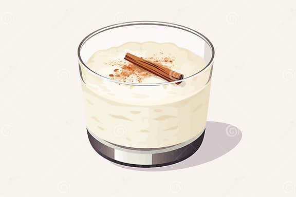 Rice Pudding Vector Flat Minimalistic Isolated Illustration Stock ...