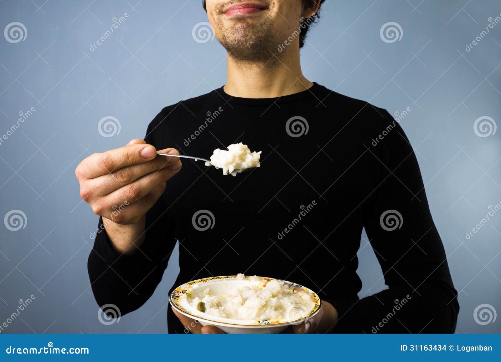 Rice pudding? stock photo. Image of european, blue, latin - 31163434