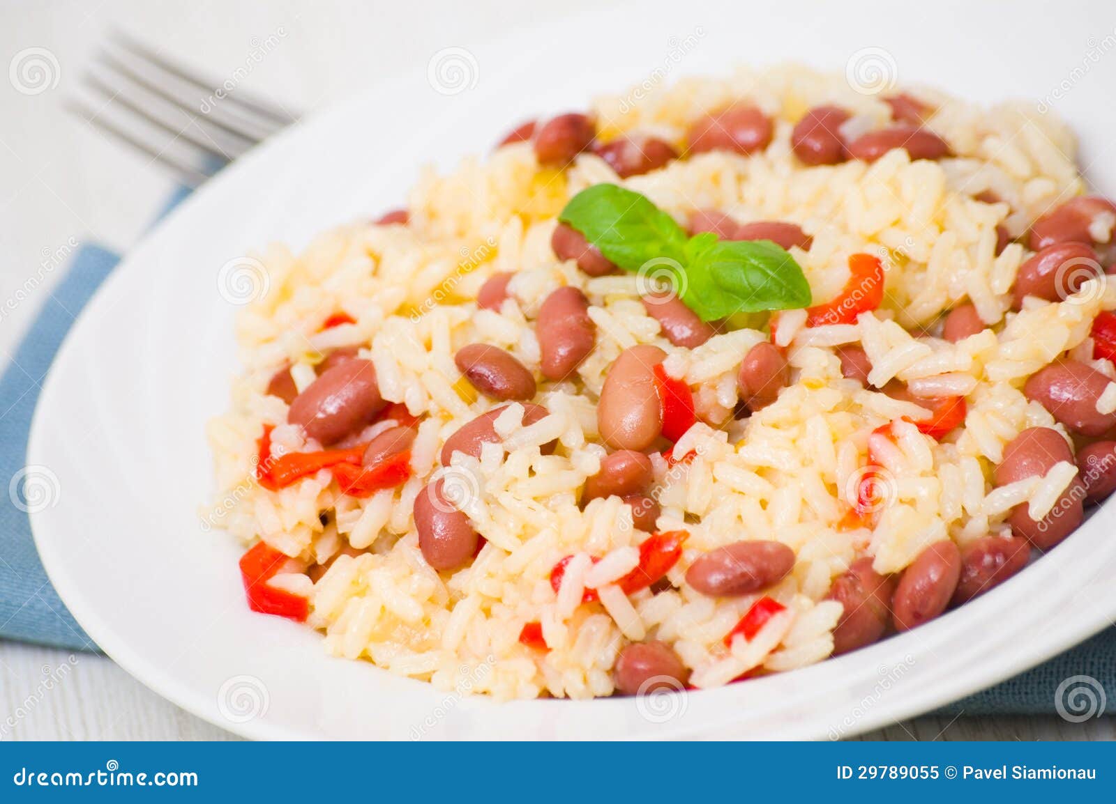 Rice with red beans stock image. Image of nutrient, azuki - 29789055