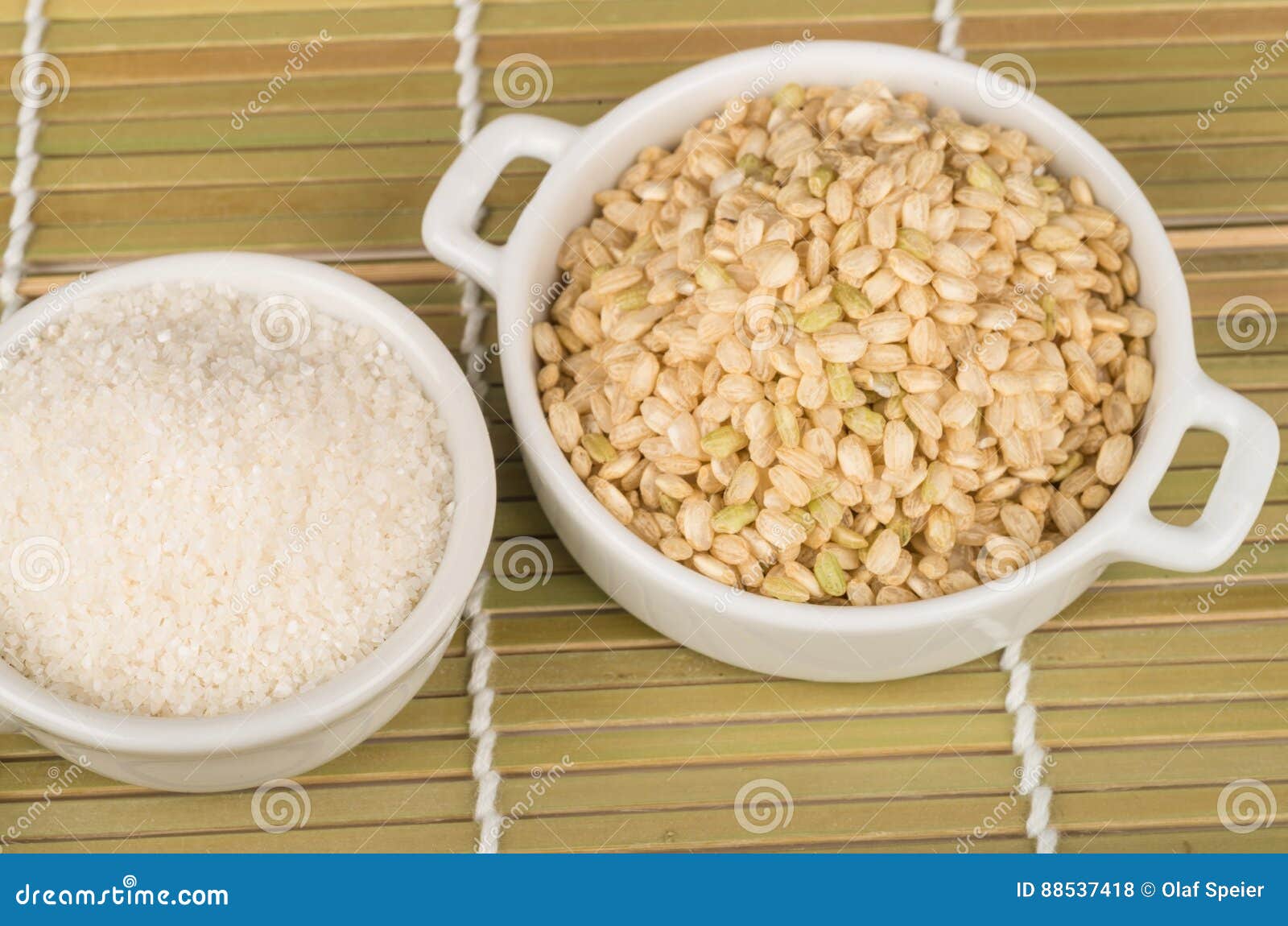 Rice and rice semolina stock photo. Image of shot, ground - 88537418