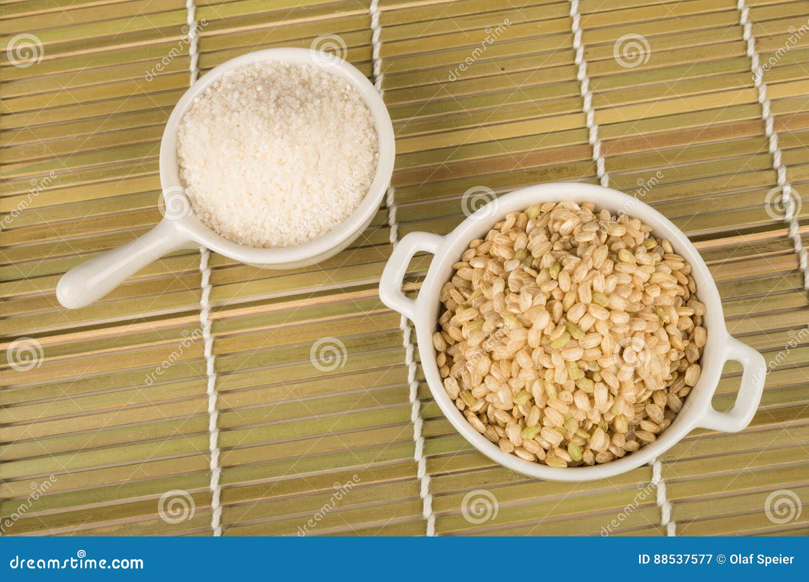 Rice and rice semolina stock image. Image of organic - 88537577