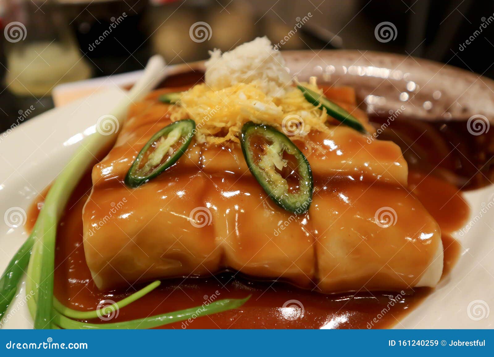 Fresh Roll or Vegetable Roll Stock Image - Image of topping, thai ...
